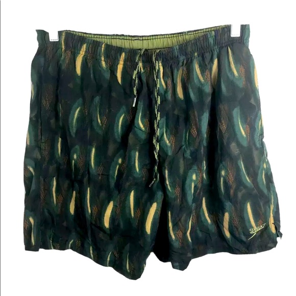 Speedo | Swim | Speedo Vintage Swim Trunks 8s 90s Jungle Camo Abstract ...